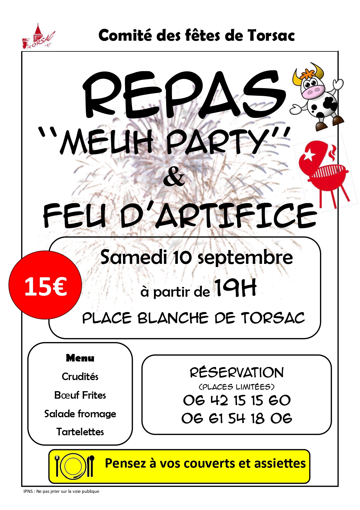 Affiche Meuh Party – Commune de Torsac – Site Officiel